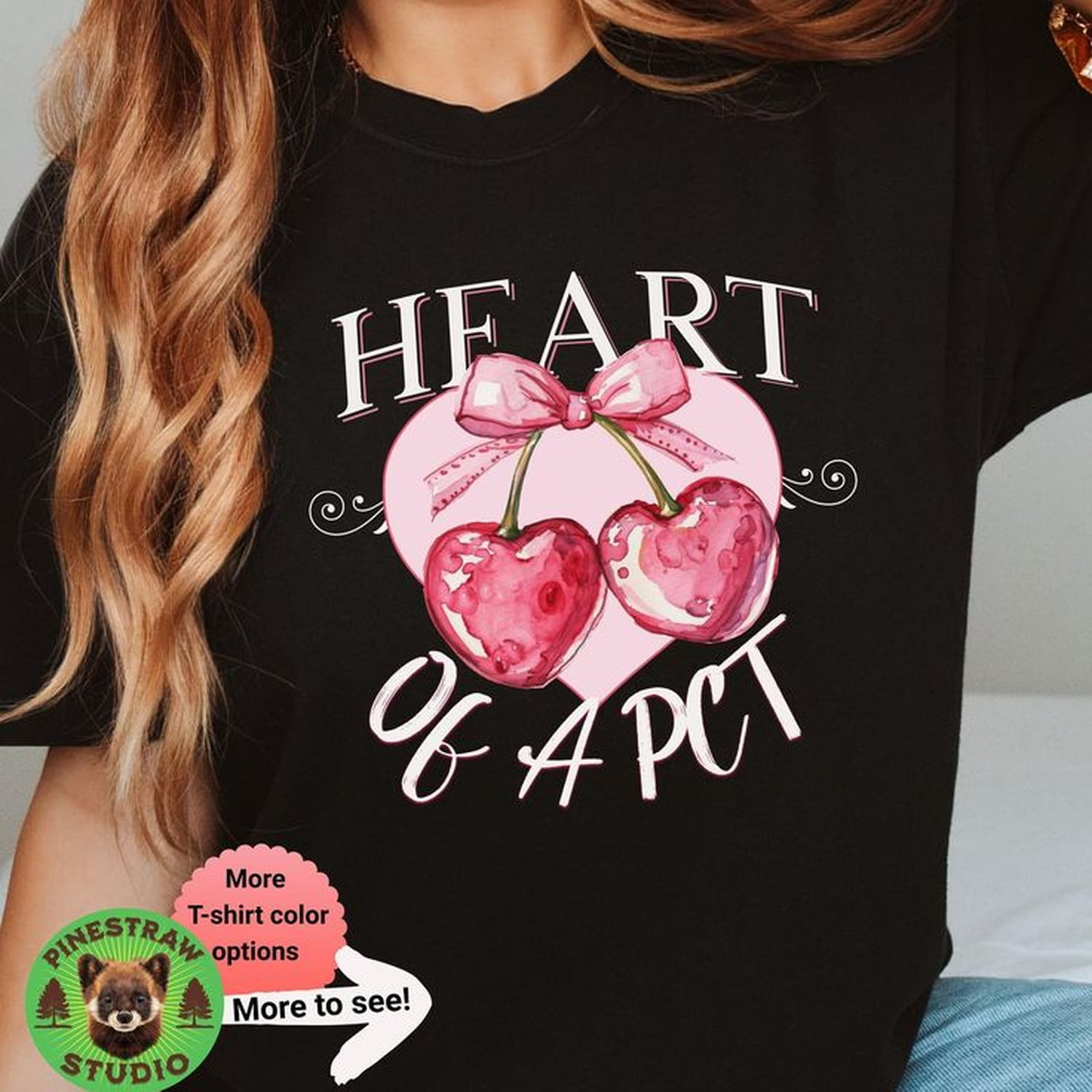 PCT VaL1entine S1Hirt, Coquette B1Ows C1herry Hear, VaL1entine's Dahirt ...