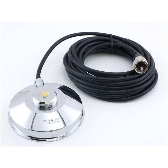 PCTEL-Maxrad 12 ft. Coax RG58-U Chrome Magnet Mount with Rubber Boot - Walmart.com