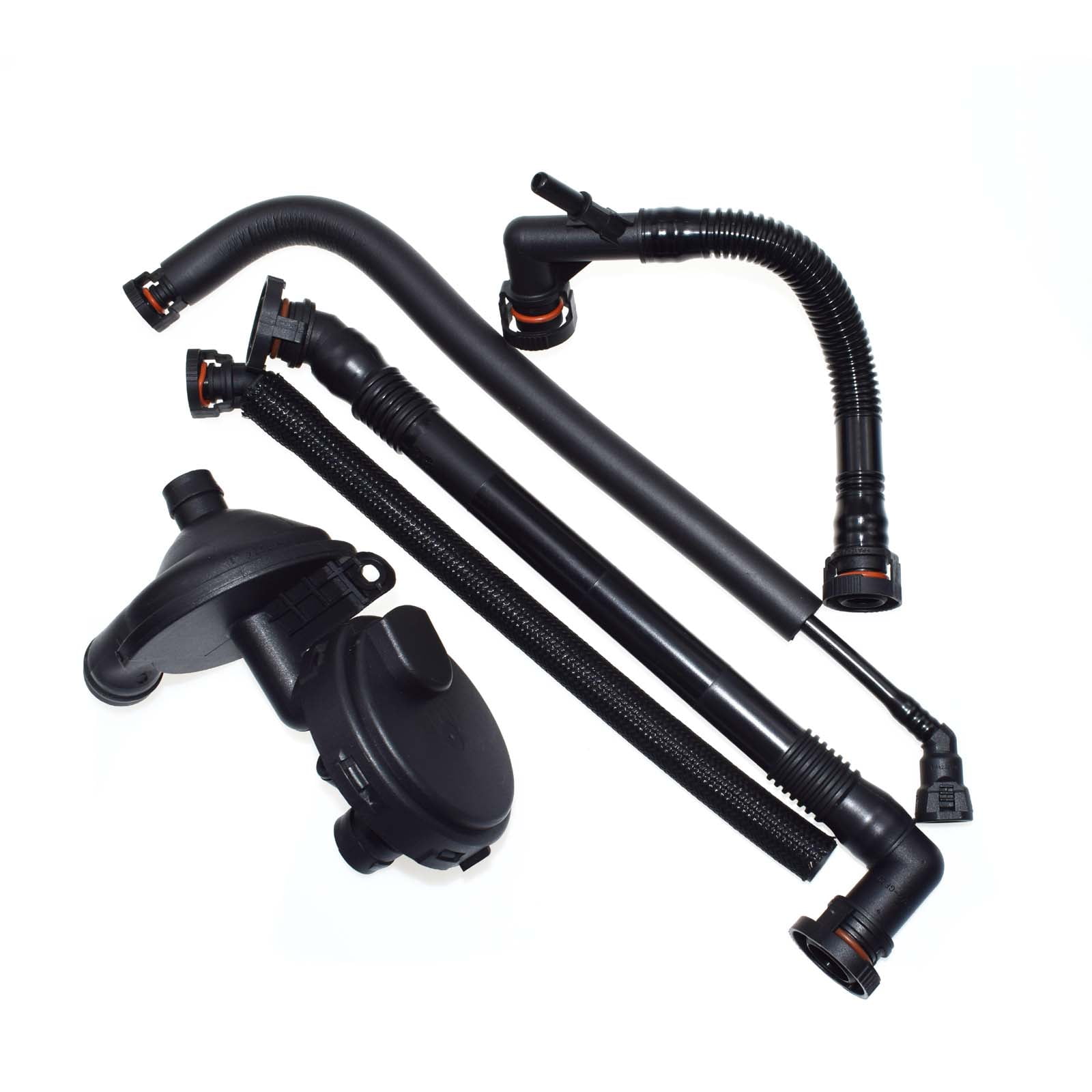 PCV Crankcase Vent Valve + Breather Hose Kit For BMW E46 E39 520i 525i ...