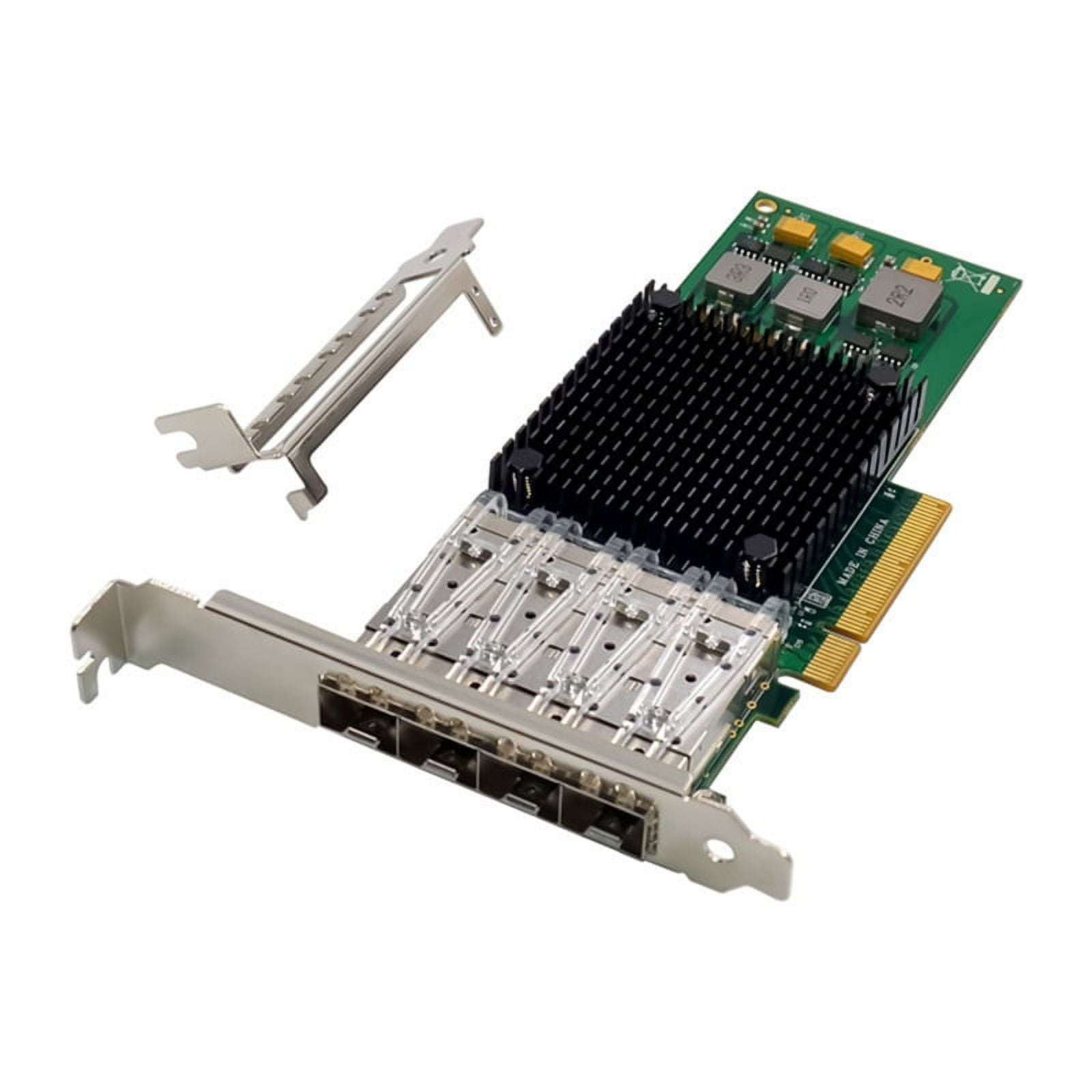 PClE X8 BCM57840 4 Port Server Network Card 10G SFP+ Fiber PCI-Express ...