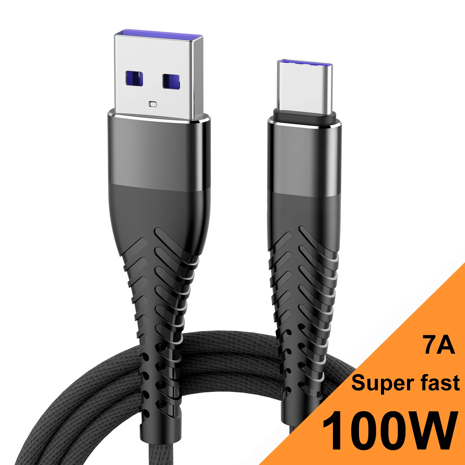 PD 100W 7A USB Type C Cable Fast Charging USB C Charger Data Wire for ...