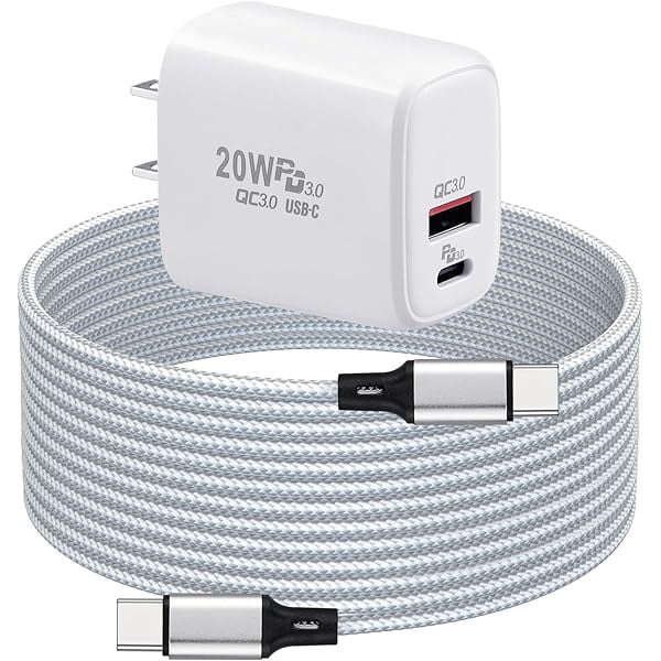 PD 20W USB C Fast Charger Compatible with Meta Quest 3 3S - Dual Port ...