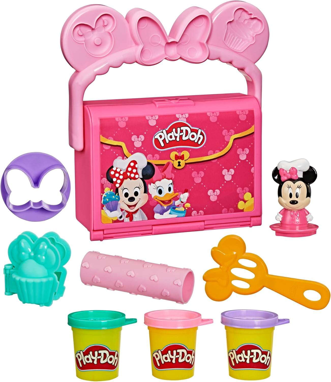 Play-Doh Disney Junior on-the-Go Bakery Playset with Minnie, Kids Arts ...