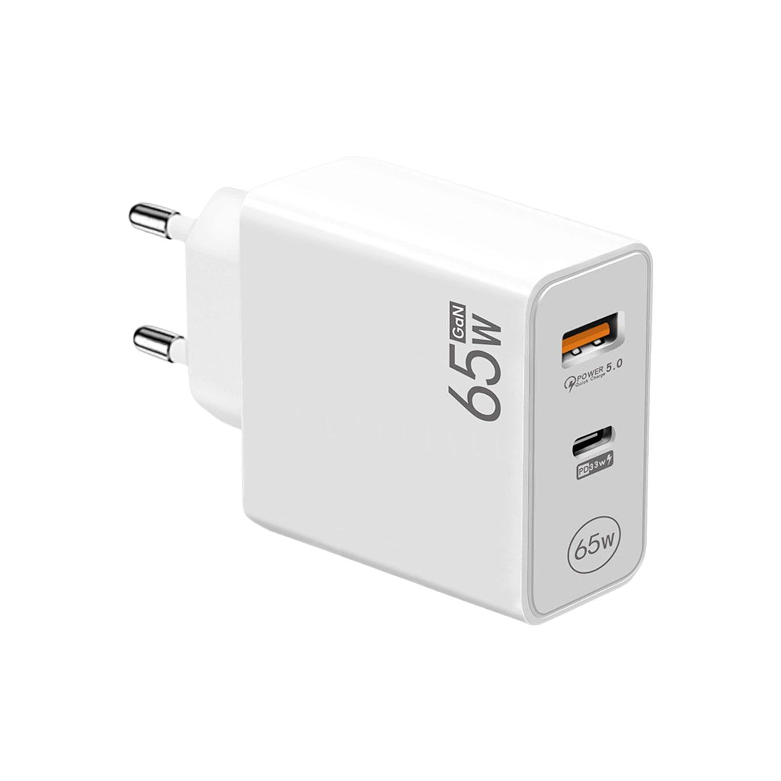 PD Fast Charger, Dual Port Type C Charger, 65W PD QC5 0 Phone Charger ...