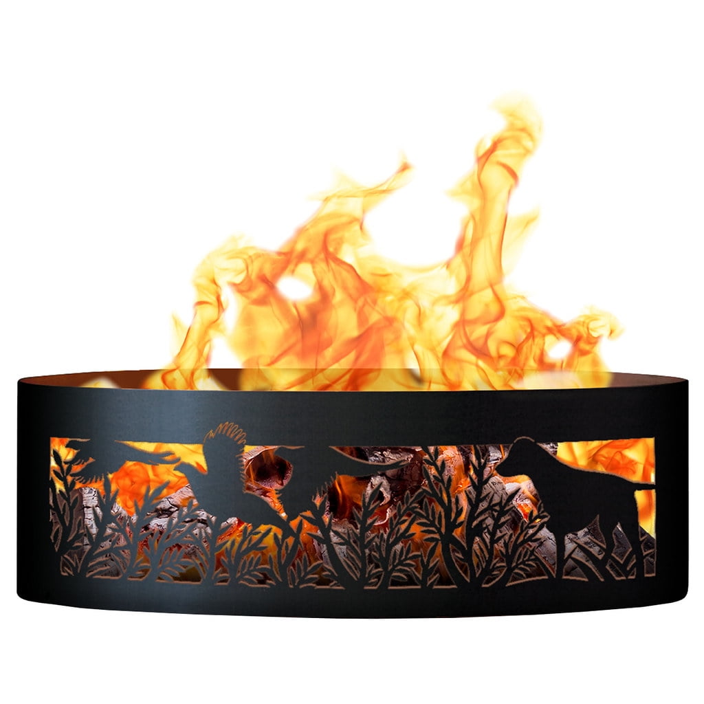 PD Metals Dog N Pheasant 12 in. Tall 60 in. Diameter Fire Ring ...