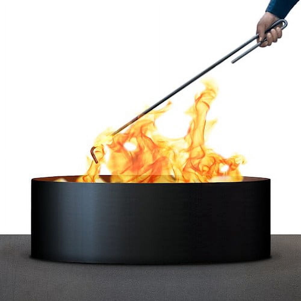 PD Metals Solid Multi-Piece 4pc 12" Tall 48" Diameter Fire Ring - Fire ...
