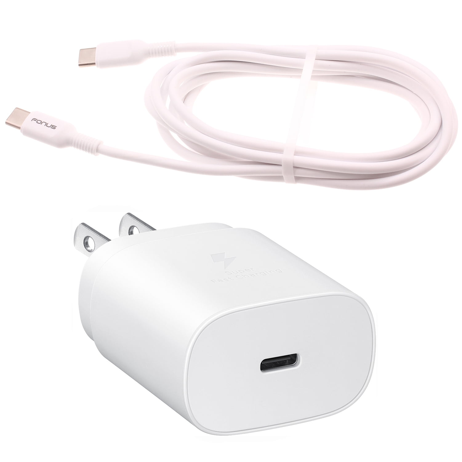PD Type-C 25W Fast Home Charger for Jitterbug Smart3 Phone - 6ft USB-C ...