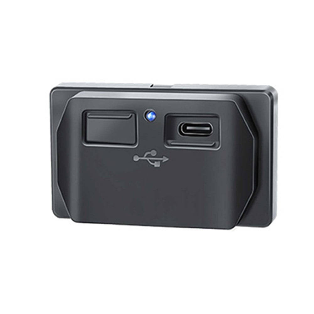 PD Type C Dual USB Ports Quick Charge Car Bus Charger Socket Adapter ...