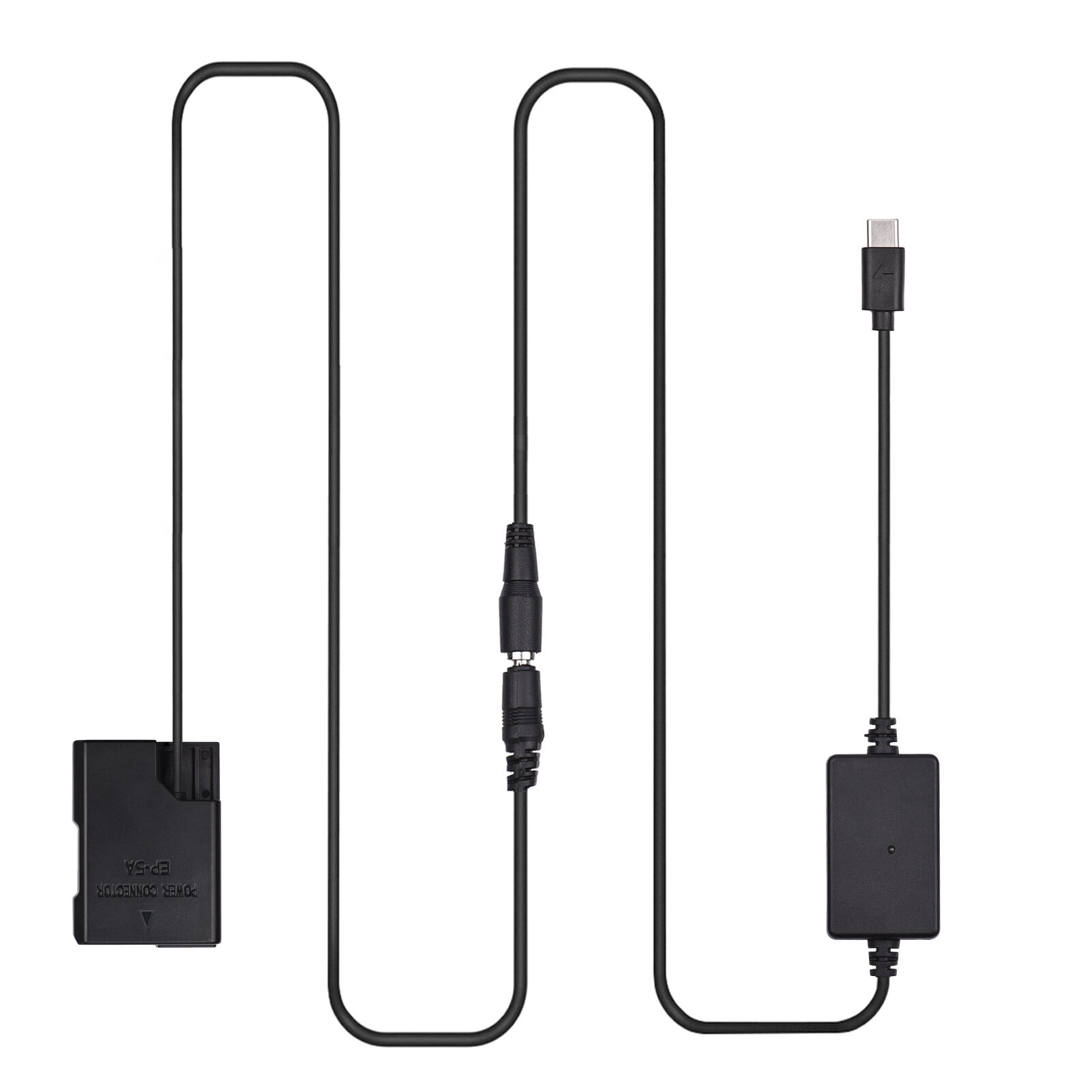 PD USB Type-C Cable to EP-5A Dummy Battery DC Coupler EN-EL14 ...