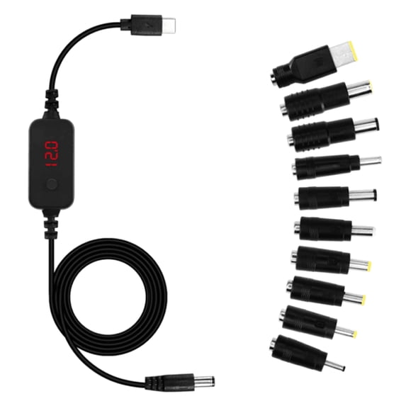 PD toDC Power Adapter Cable USB C Male to Male Cord 5V, 9V, 12V, 15V ...