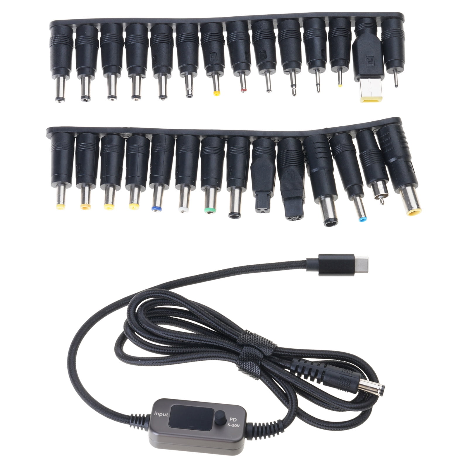 PD100W USB C to DC5525 Fast Charging Cord 5V 9V 12V 15V 20V 5A ...