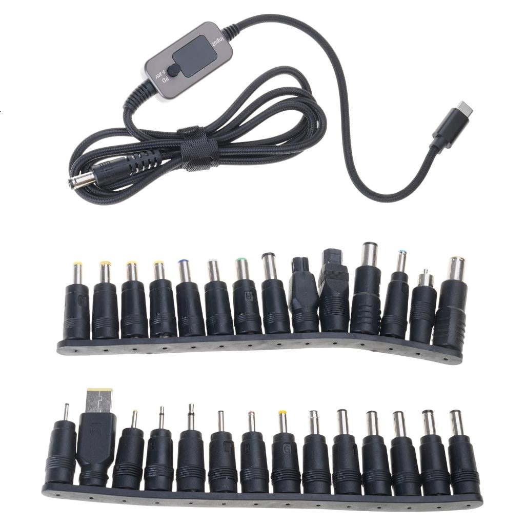 PD100W USB C to DC5525 Fast Charging Cord 5V 9V 12V 15V 20V 5A ...