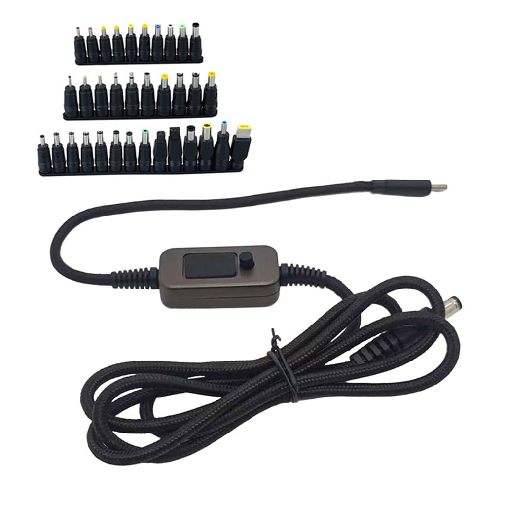 PD100W USB C to DC5525 Fast Charging Cord 5V 9V 12V 15V 20V 5A ...