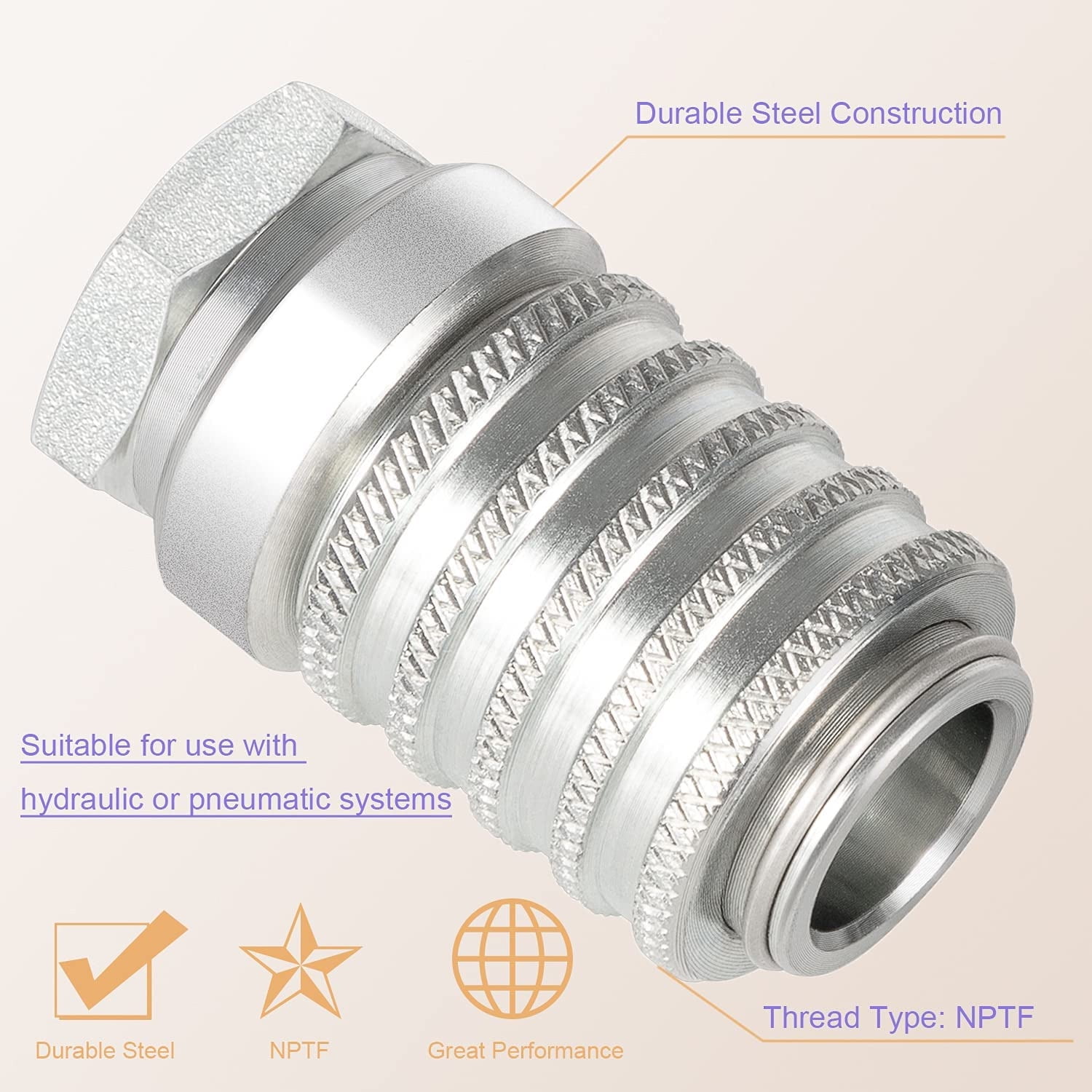 PD222 Series PD Steel Test Port and Diagnostic Equipment Quick Coupler ...