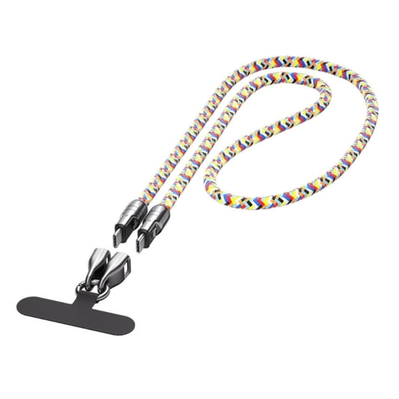 PD240W Type C Fast Charging Data Cable with Lanyard for Charging/Data ...