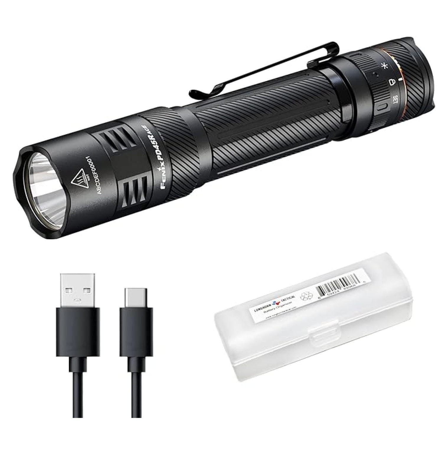 PD45R ACE 3200 Lumens Multi-Mode USB-C Rechargeable Flashlight with ...