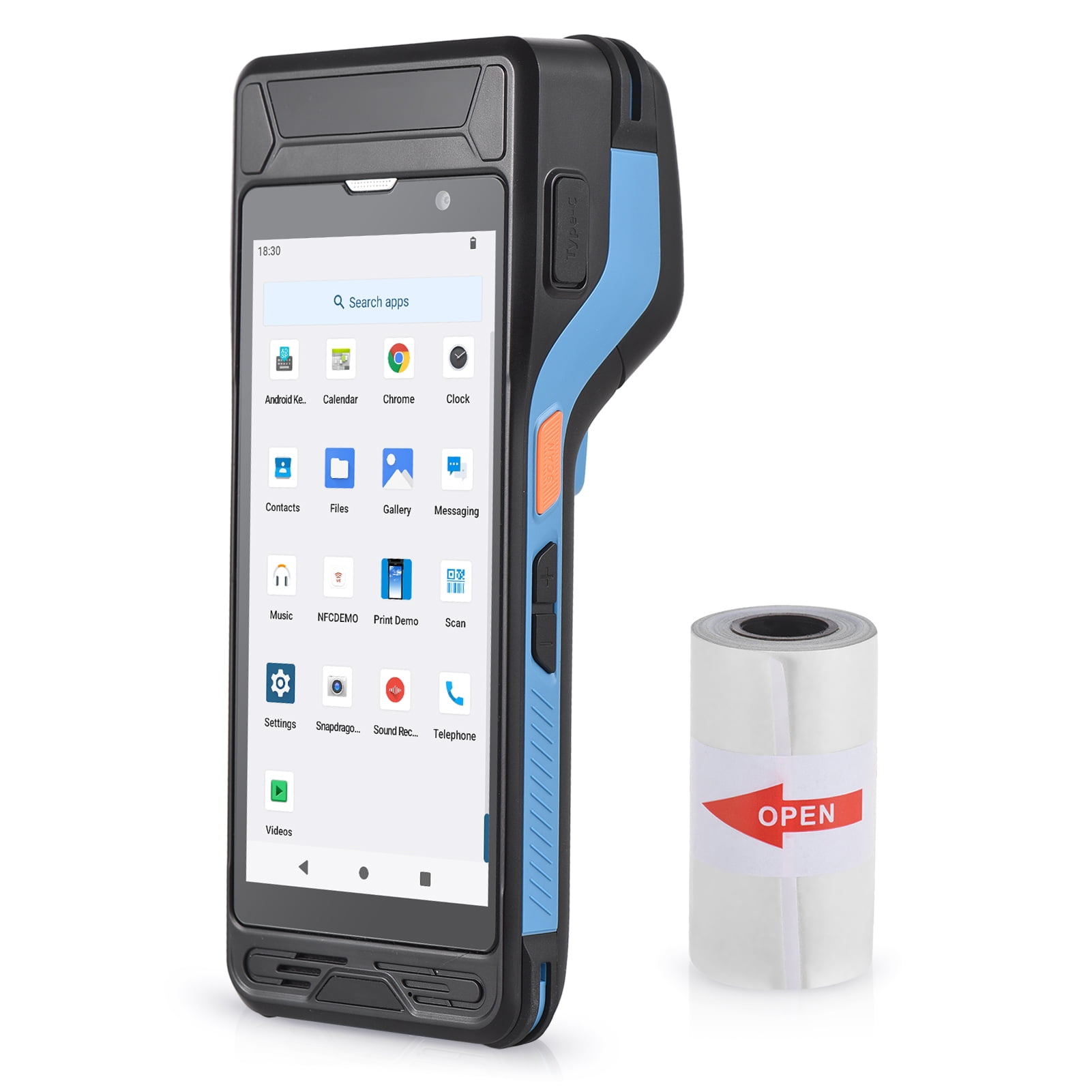 PDA Terminal,Android 13.0 Pos Inch 58mm Thermal Bt With 5.5 Pda ...