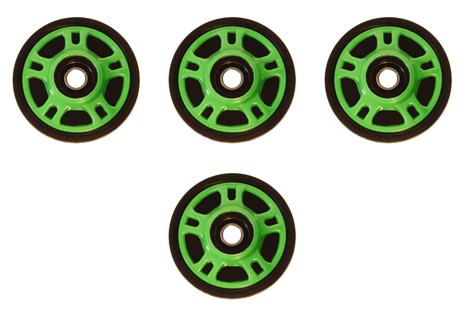 PDD 4 Front Rail Neon Green Idler Wheels Kit for Snowmobile ARCTIC CAT ...