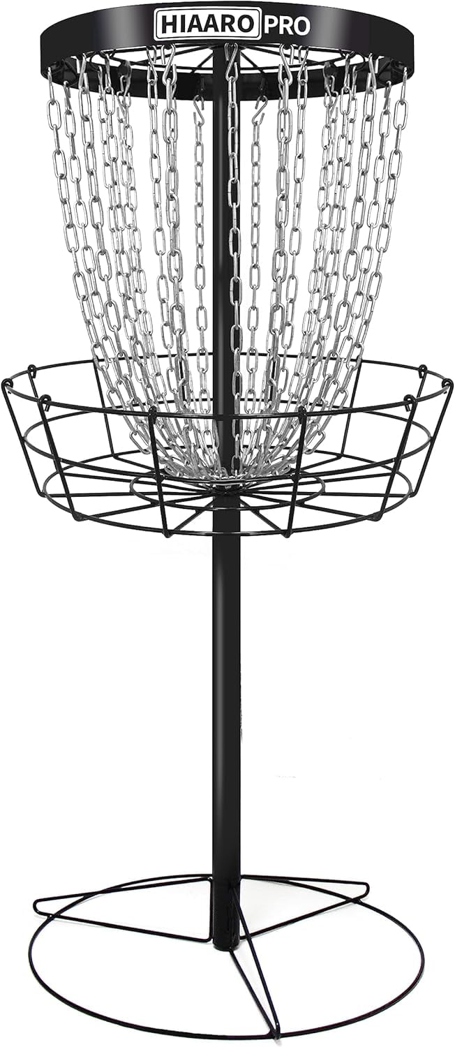 PDGA Approved HIAARO PRO Disc Golf Basket, Portable Disc Golf Target ...