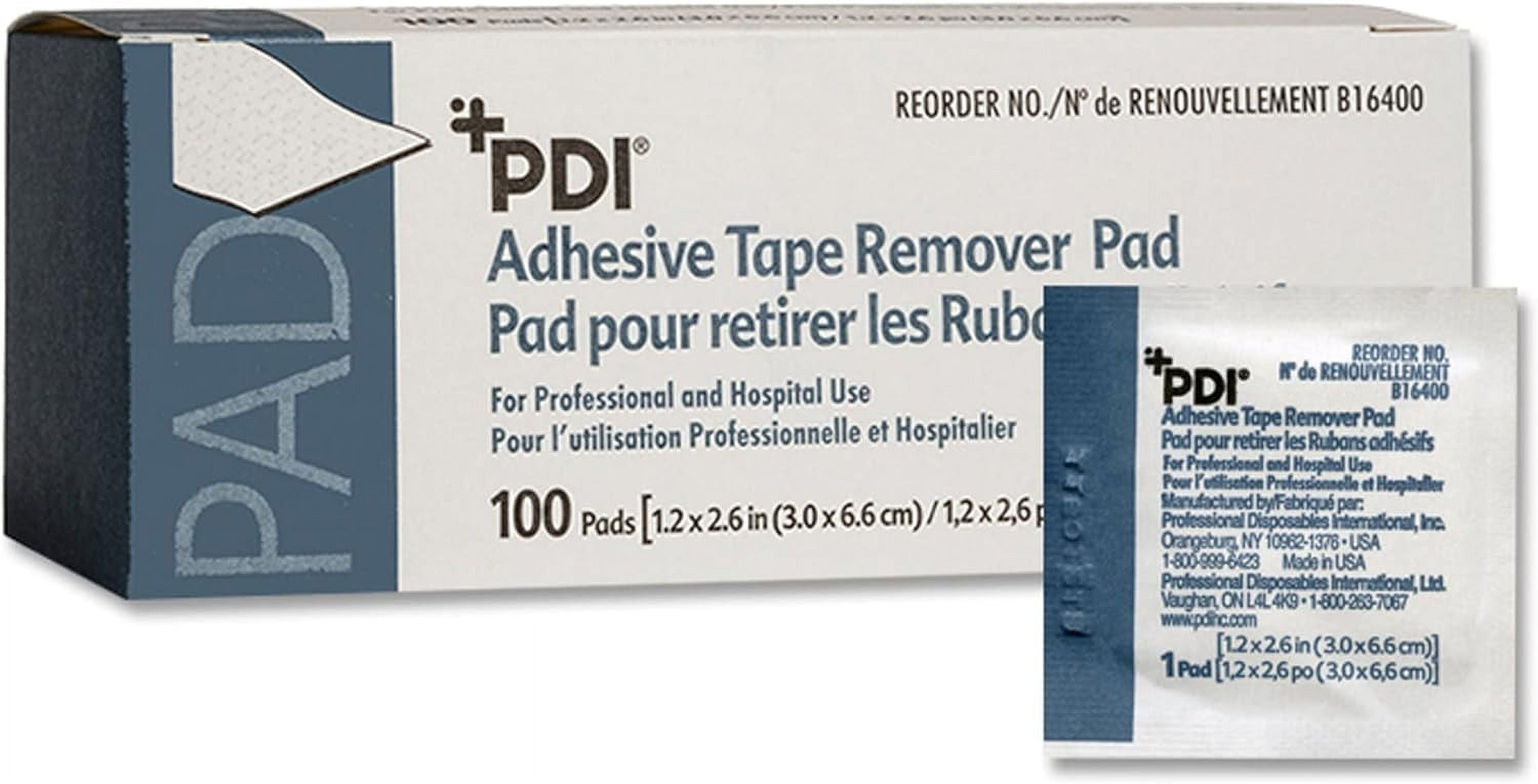 PDI Adhesive Tape Remover Wipes - Medical Adhesive Remover for Skin ...