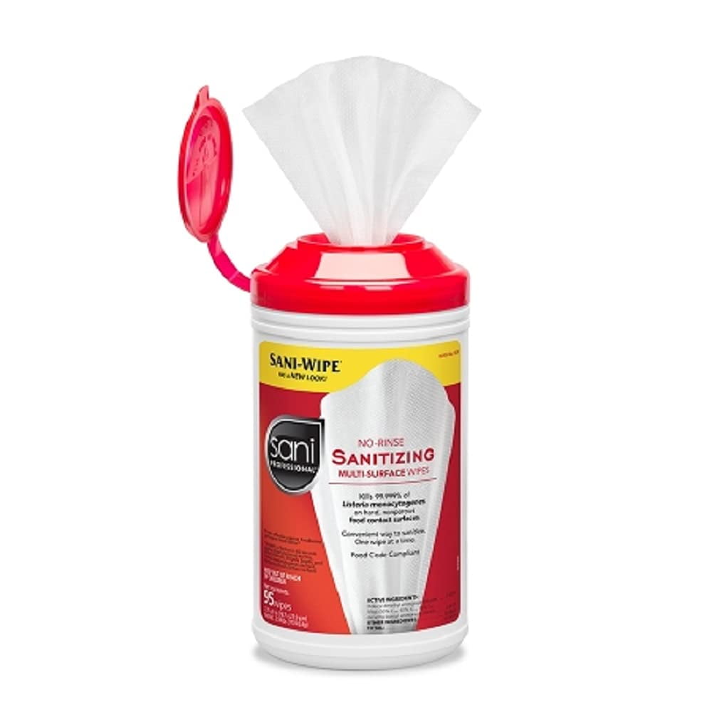PDI P56784 Sani-Wipe Non-Rinse Food Contact Hard-Surface Sanitizing ...