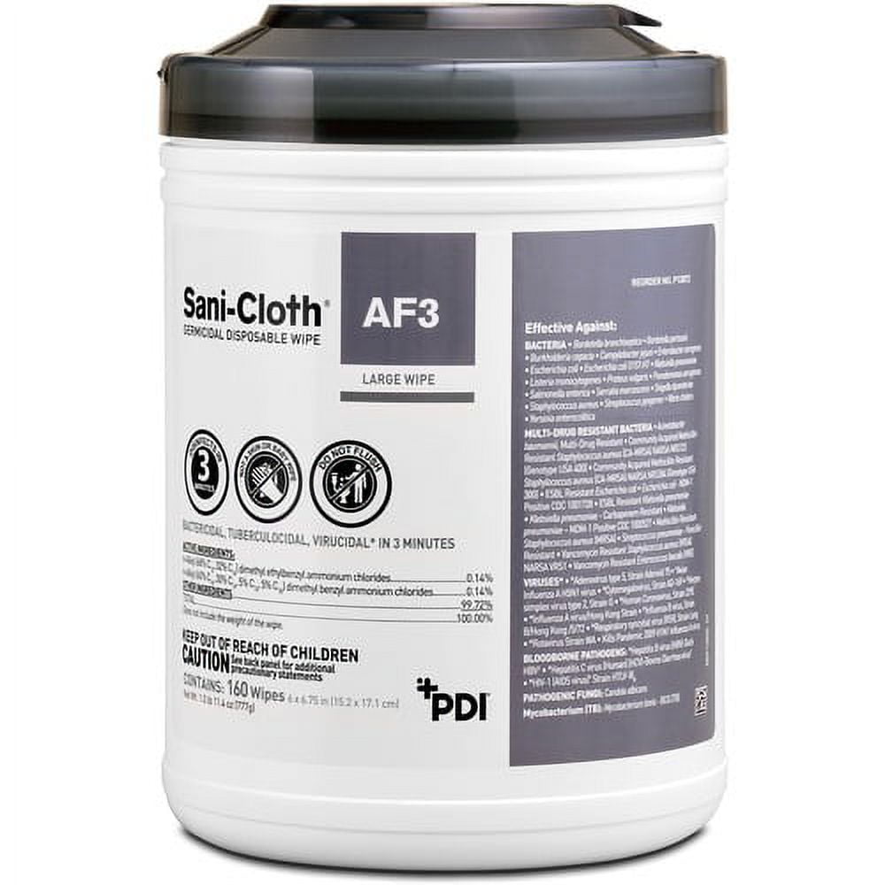 PDI Sani-Cloth AF3 Germicidal Wipes - Wipe - 6" Width x 6.75" Length ...
