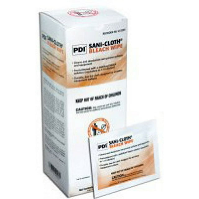 PDI Sani-Cloth Bleach Wipe, X-Large - 40 Packs/Box - Walmart.com