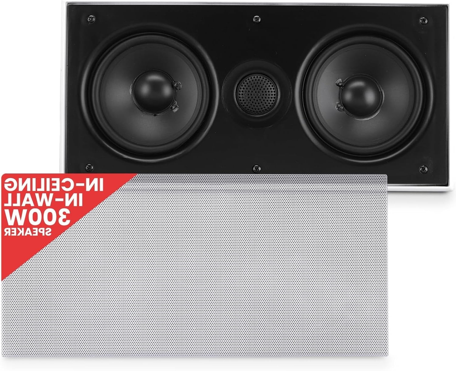 PDIWCS56 In-Wall/In-Ceiling Dual 5.25" Center Channel Sound System ...