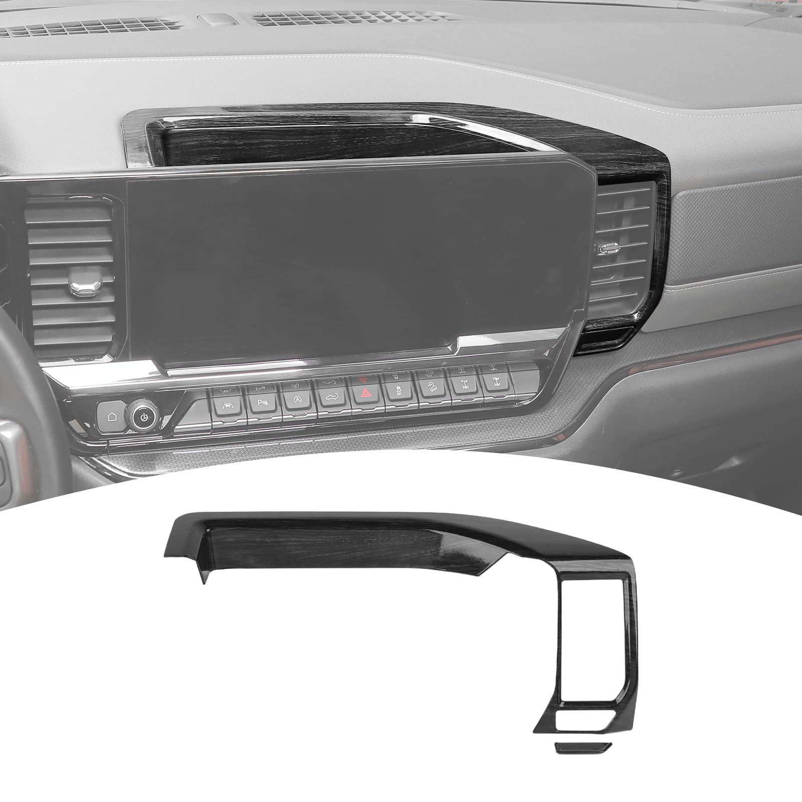 PDKLIN for Silverado Center AIF4 Dashboard Tray Panel Trim Cover for ...