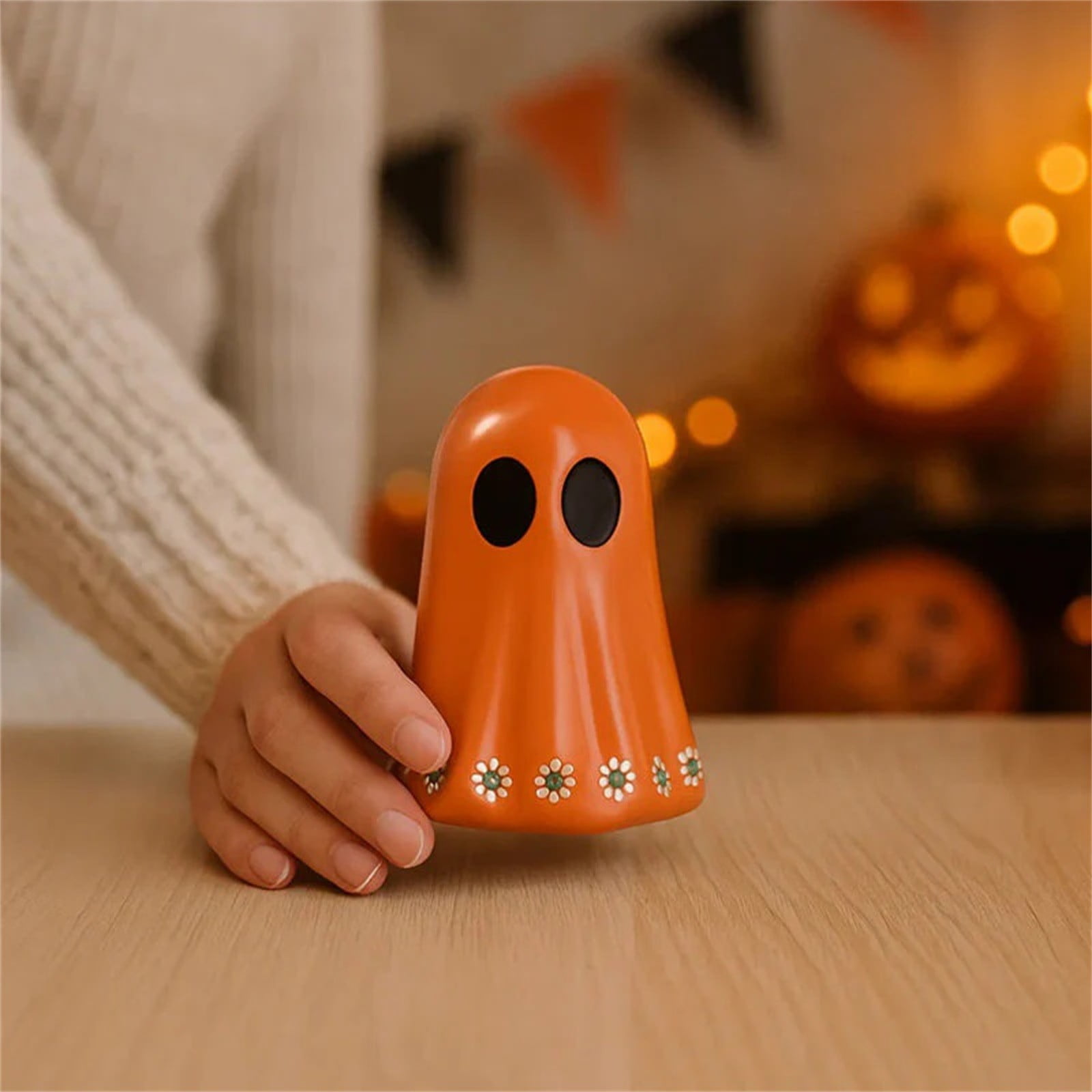 PDNRPSP 1 Pcs Paper Mache Ghost, The Dead Mexican Light up Ghost ...