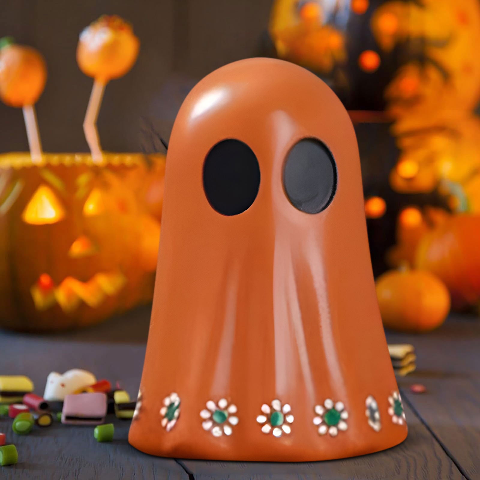 PDNRPSP 1 Pcs Paper Mache Ghost, The Dead Mexican Light up Ghost ...