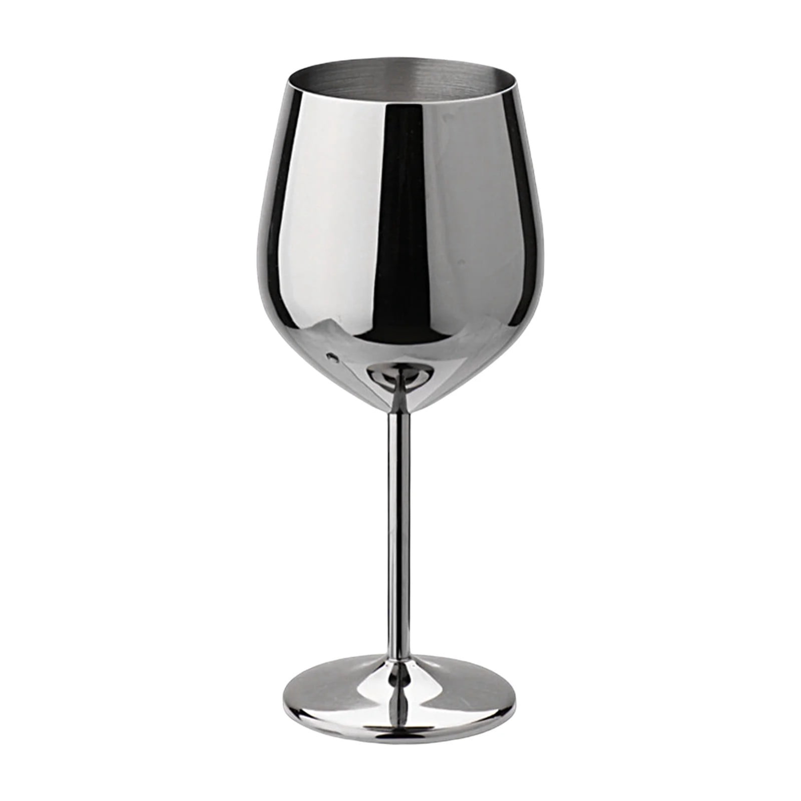 PDNRPSP Stainless Steel Wine Glasses (17 Oz) Metal Wine Glasses, Wine ...