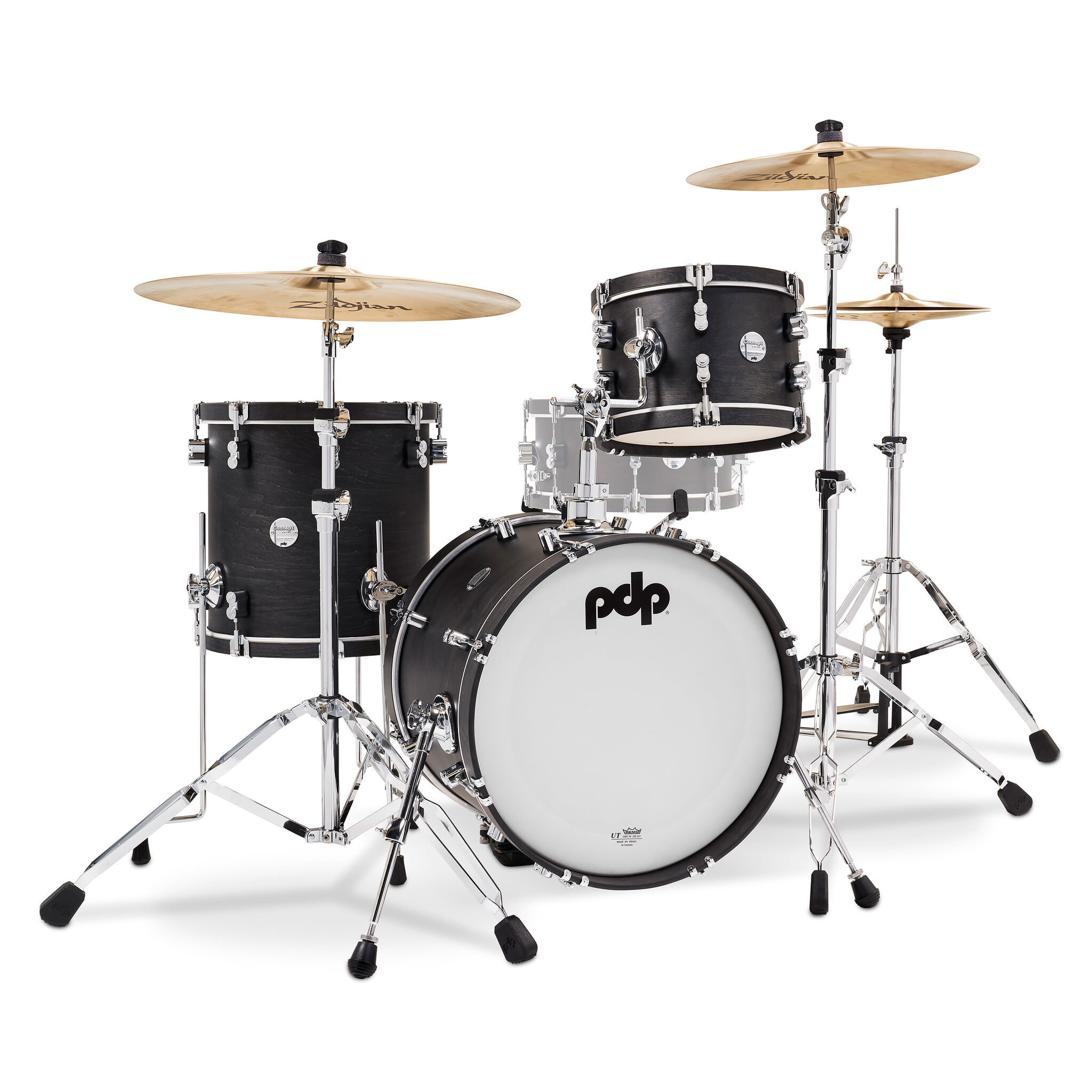 PDP by DW Concept Classic Bop 3-Piece Drum Shell Pack - Ebony - Walmart.com