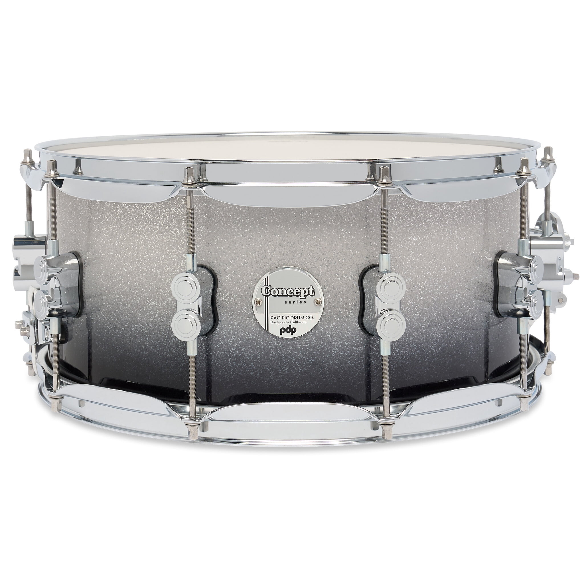PDP Concept Maple 6.5x14 Snare - Silver to Black Fade Lacquer ...