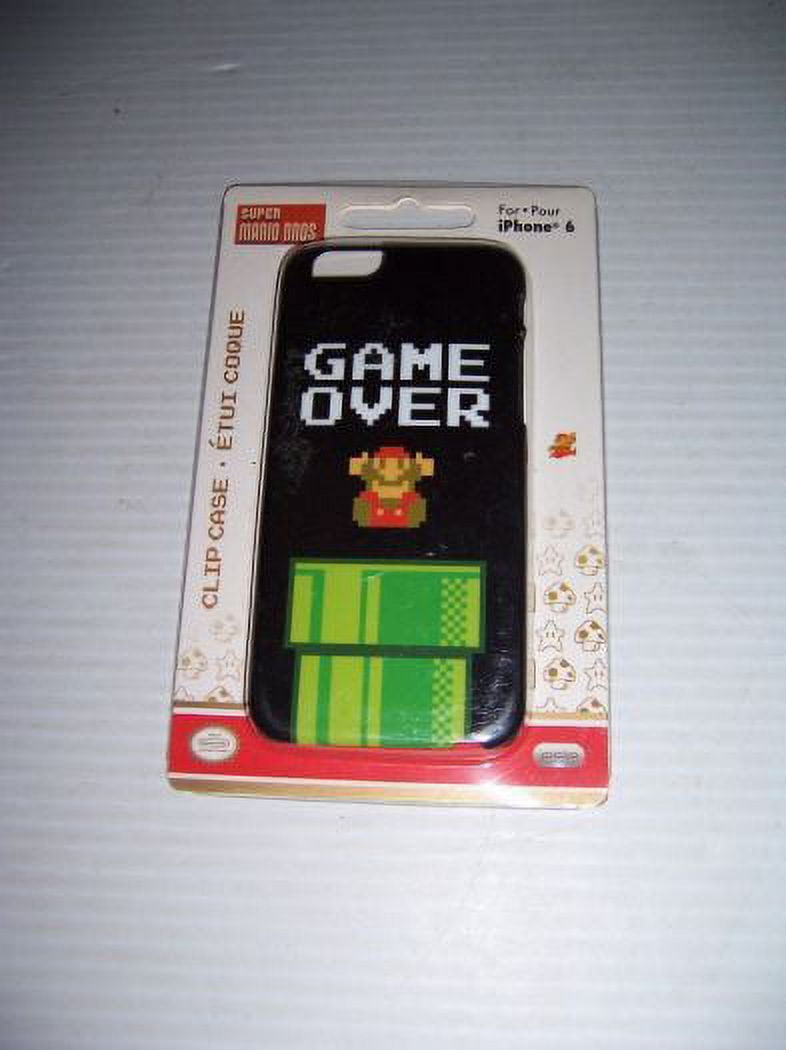 PDP Nintendo NES Super Mario Brothers Game Over 8-Bit Black Clip Case ...