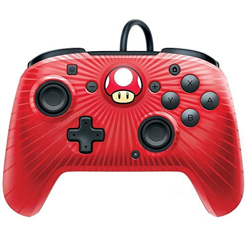 PDP Nintendo Switch Faceoff Wired Pro Controller, Super Mario, 500-056 ...