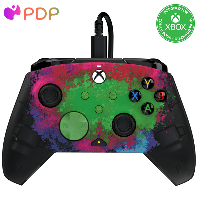 PDP REMATCH GLOW Advanced Wired Controller: Space Dust For Xbox Series ...