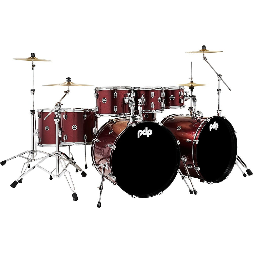 PDP by DW Encore 8-Piece Shell Pack Ruby Red - Walmart.com