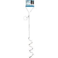 PDQ Boss Pet Silver Steel Dog Tie Out Stake Large - Walmart.com