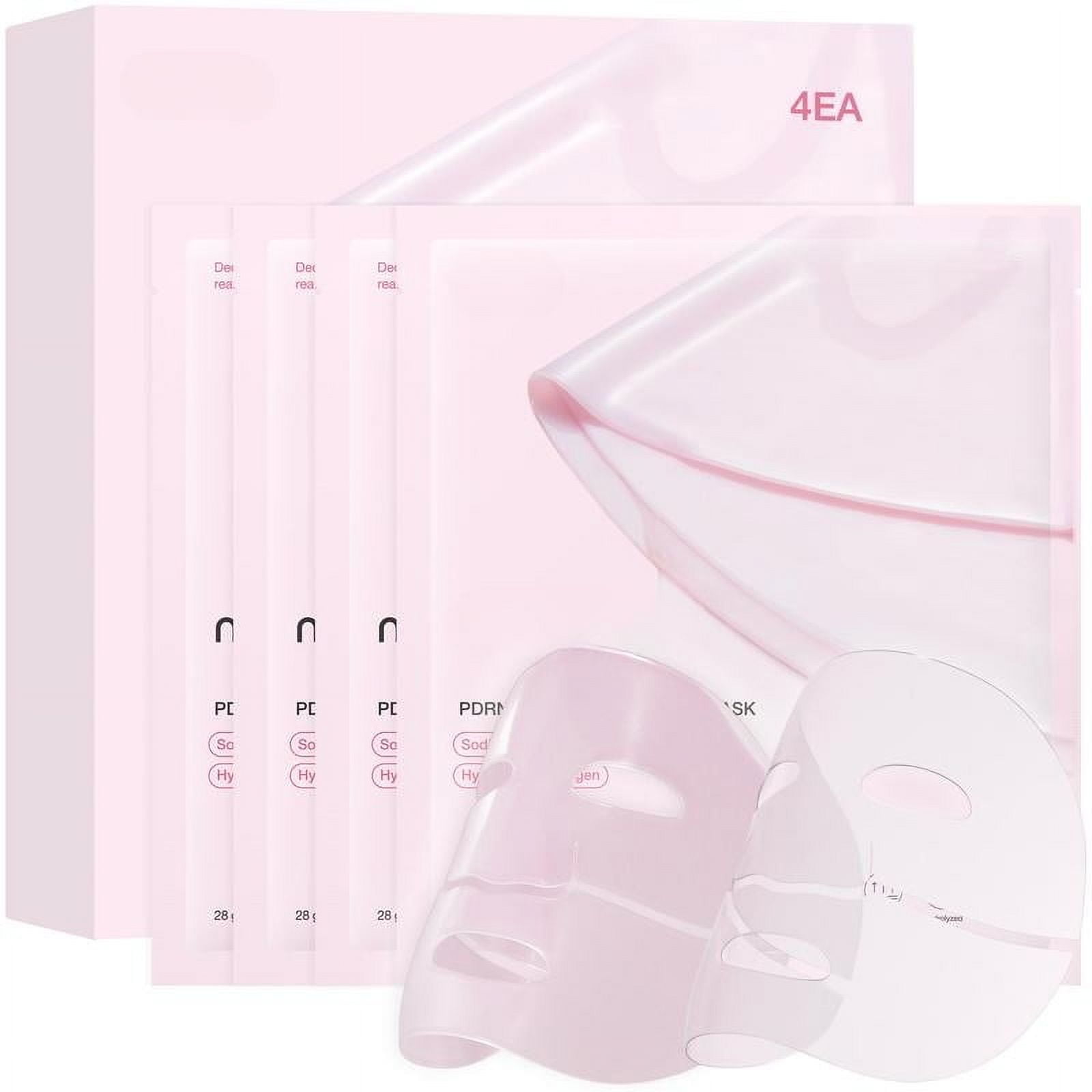 PDRN Pink Collagen Gel Mask (4 sheets) | Salmon DNA, Color Changing ...