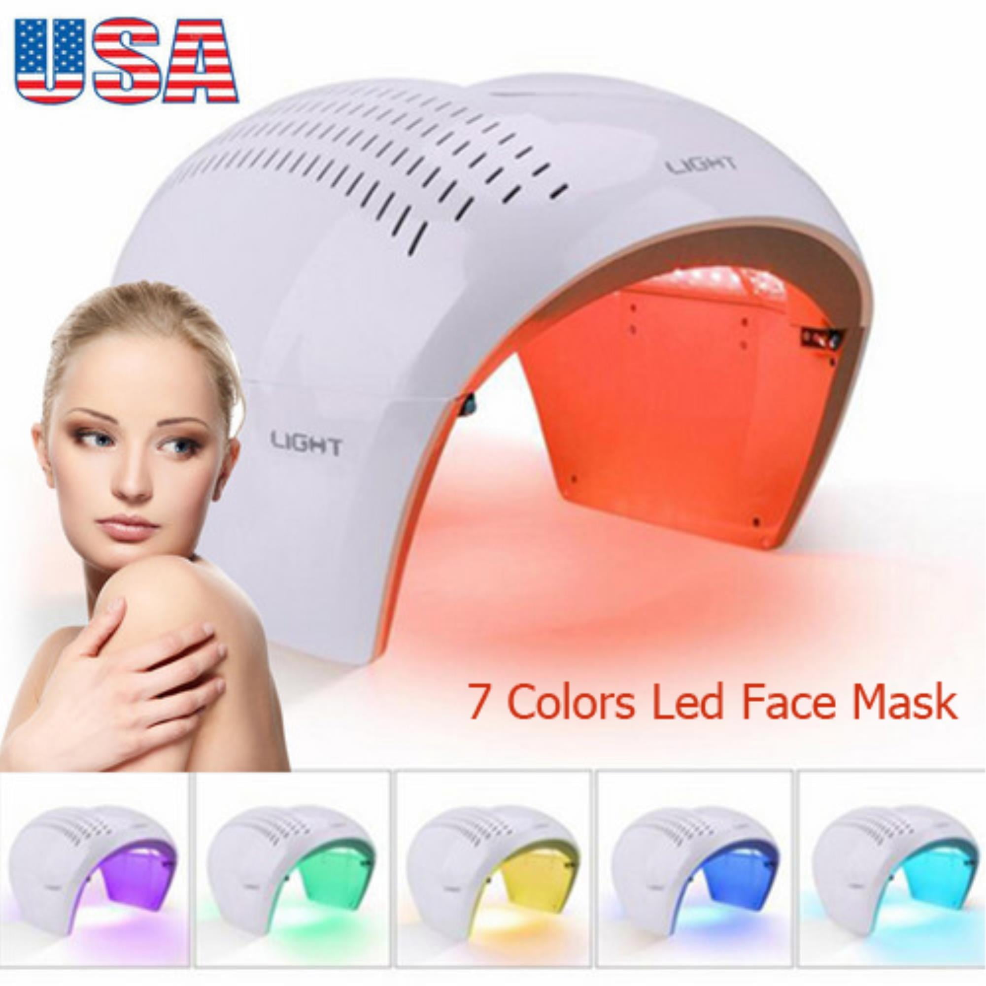 PDT Light Therapy Photon Facial Mask - 7 Colors for Acne, Wrinkle ...