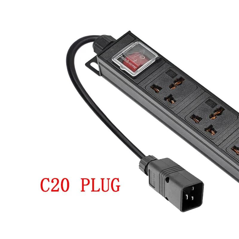 PDU Network Cabinet Rack Power Strip Distribution Outlet Units UK adaptation Universal Socket ...