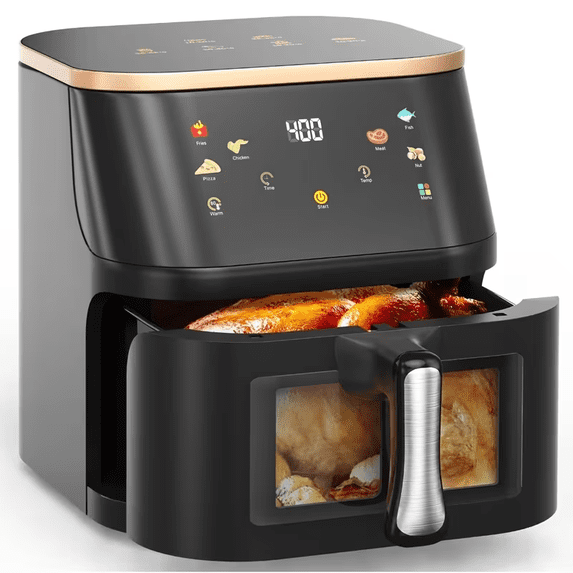 PDstation Air Fryer, One-Touch Digital Control Presets, Large 10L ...