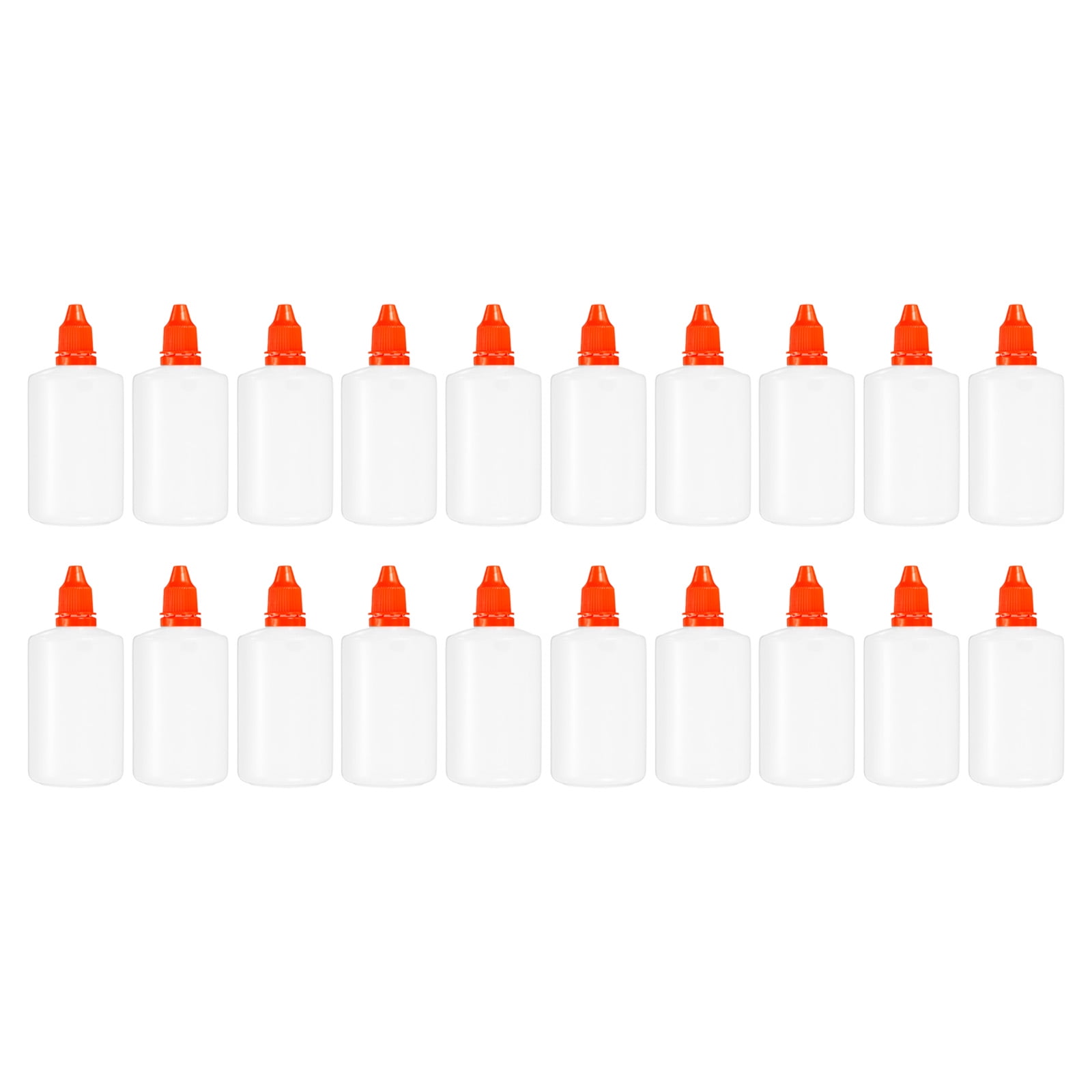 PE 100ml Liquid Dropper Bottle Eye Dropper Container with Cap, Orange ...