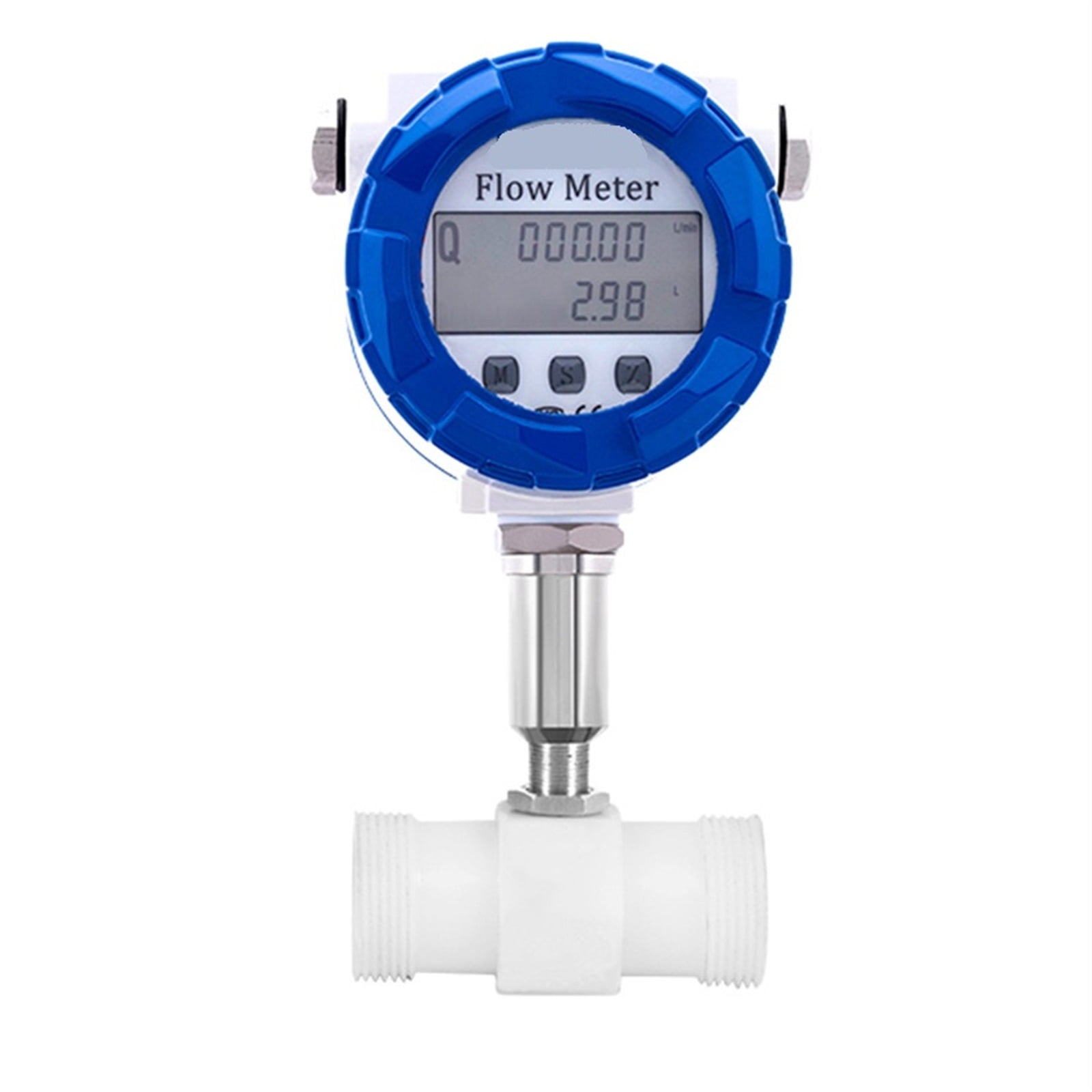PE Corrosion Resistant Turbine Flowmeter Acid and Alkali Liquid Water ...