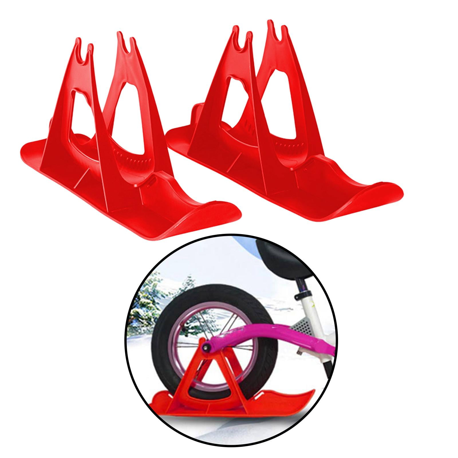 PE Durable Ski Balance Sled Toboggan Toy Snow Sled Flat Bottom - Red ...