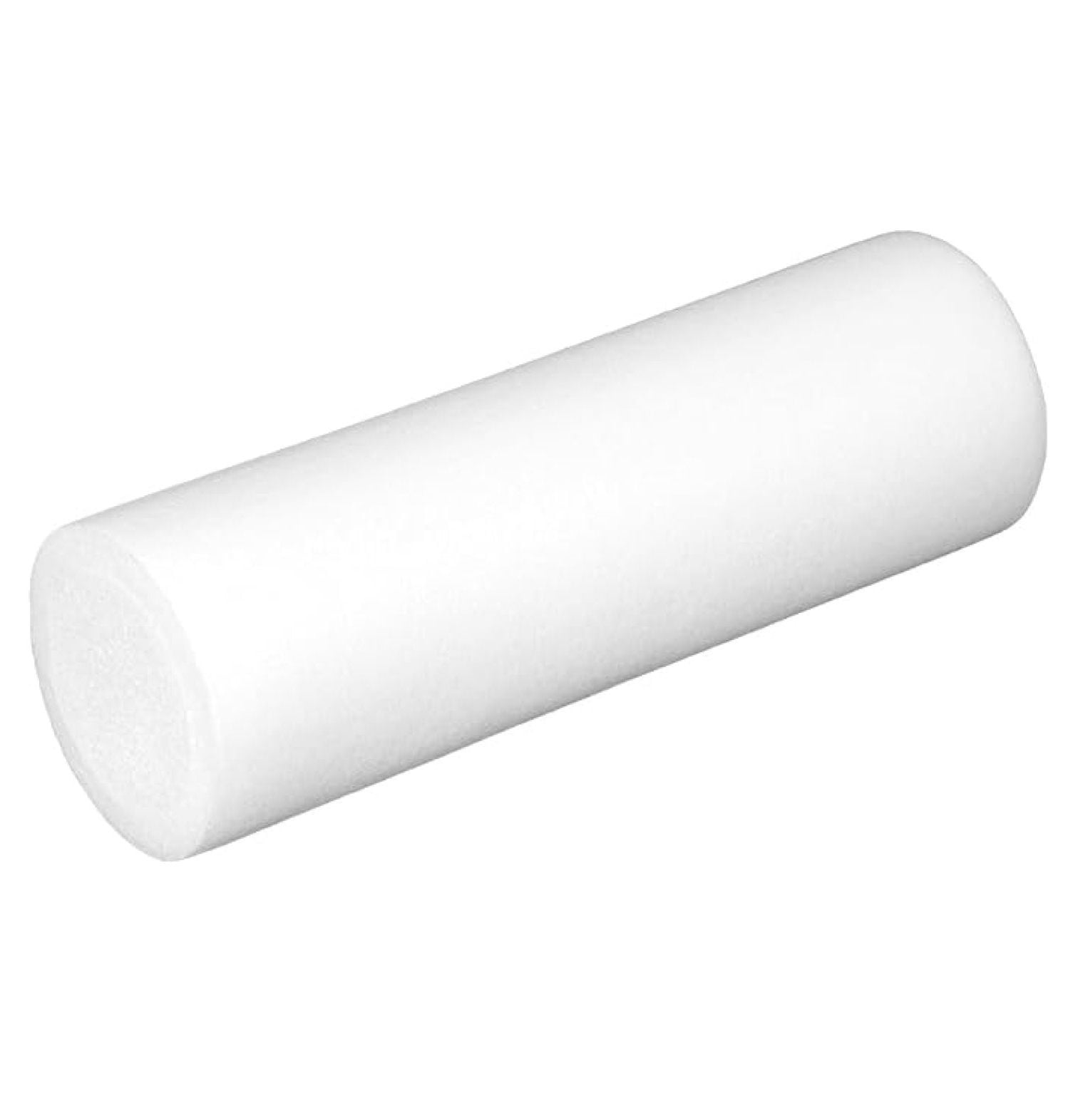 PE Foam Roller 18 Inch - White - Medium Firm Density for Muscle ...