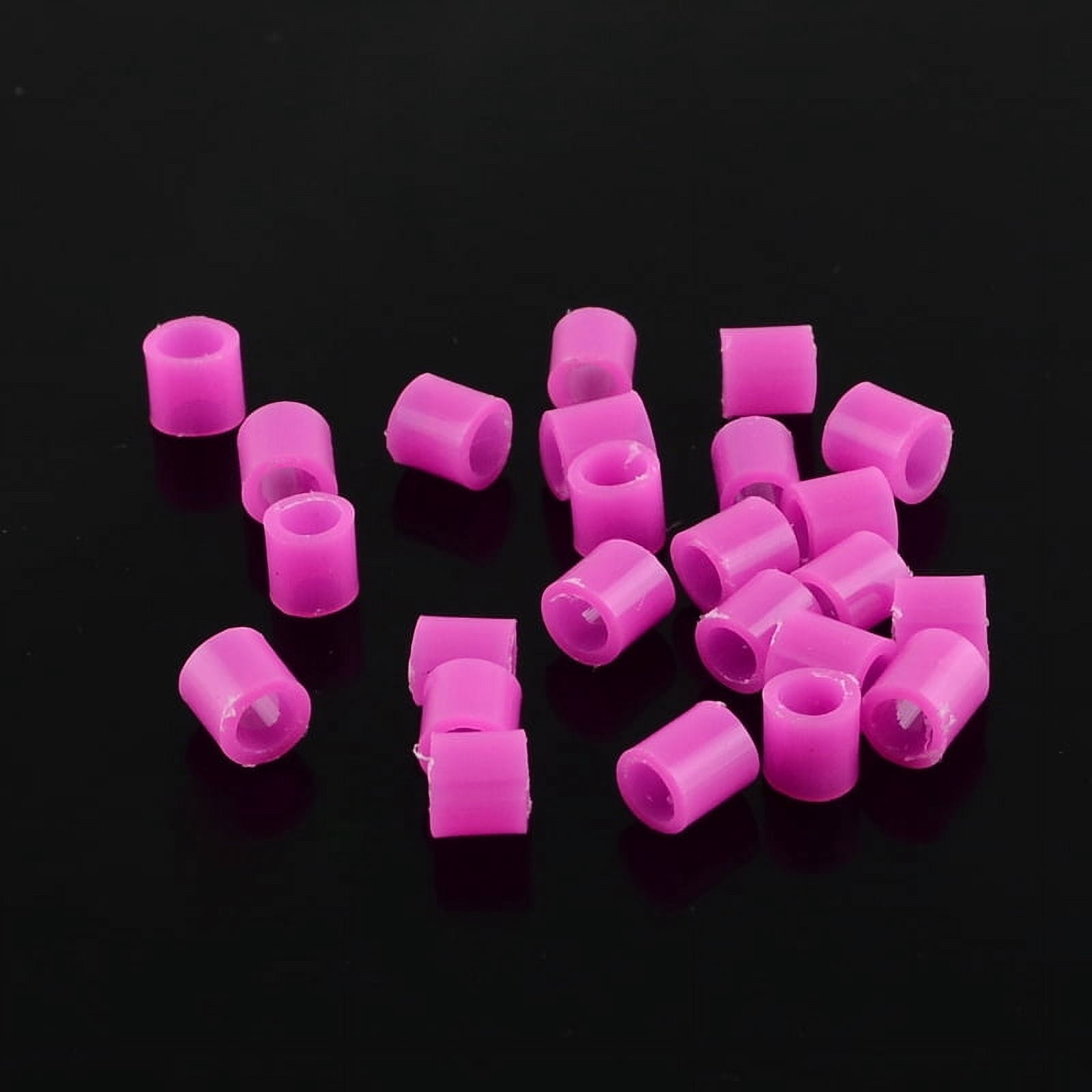 PE Fuse Beads DIY Melty Beads Tube Magenta 5x5mm Hole: 3mm - Walmart.com