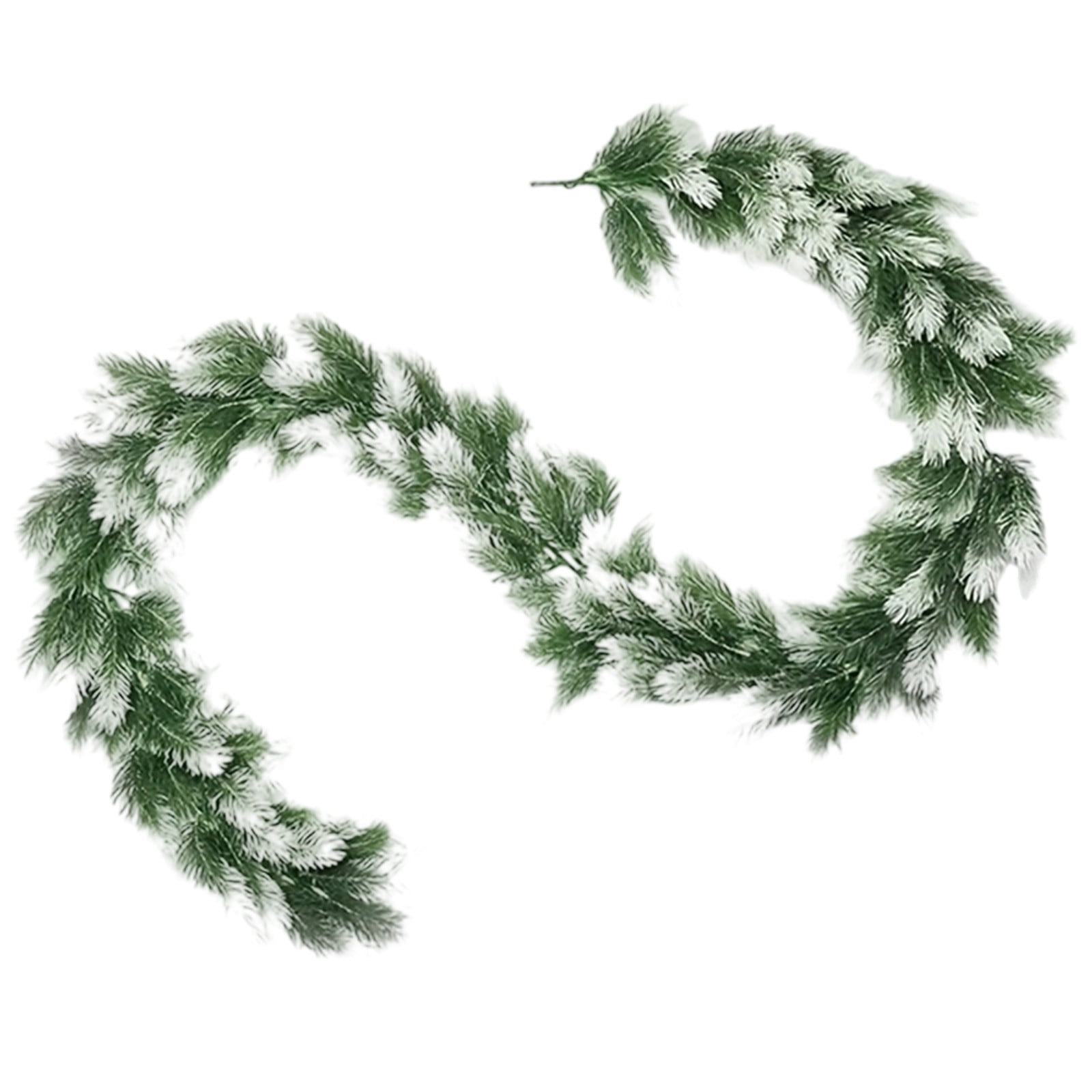 PE Needle Christmas Garland Rattan Cane Glowing Greenery Vine With Warm ...