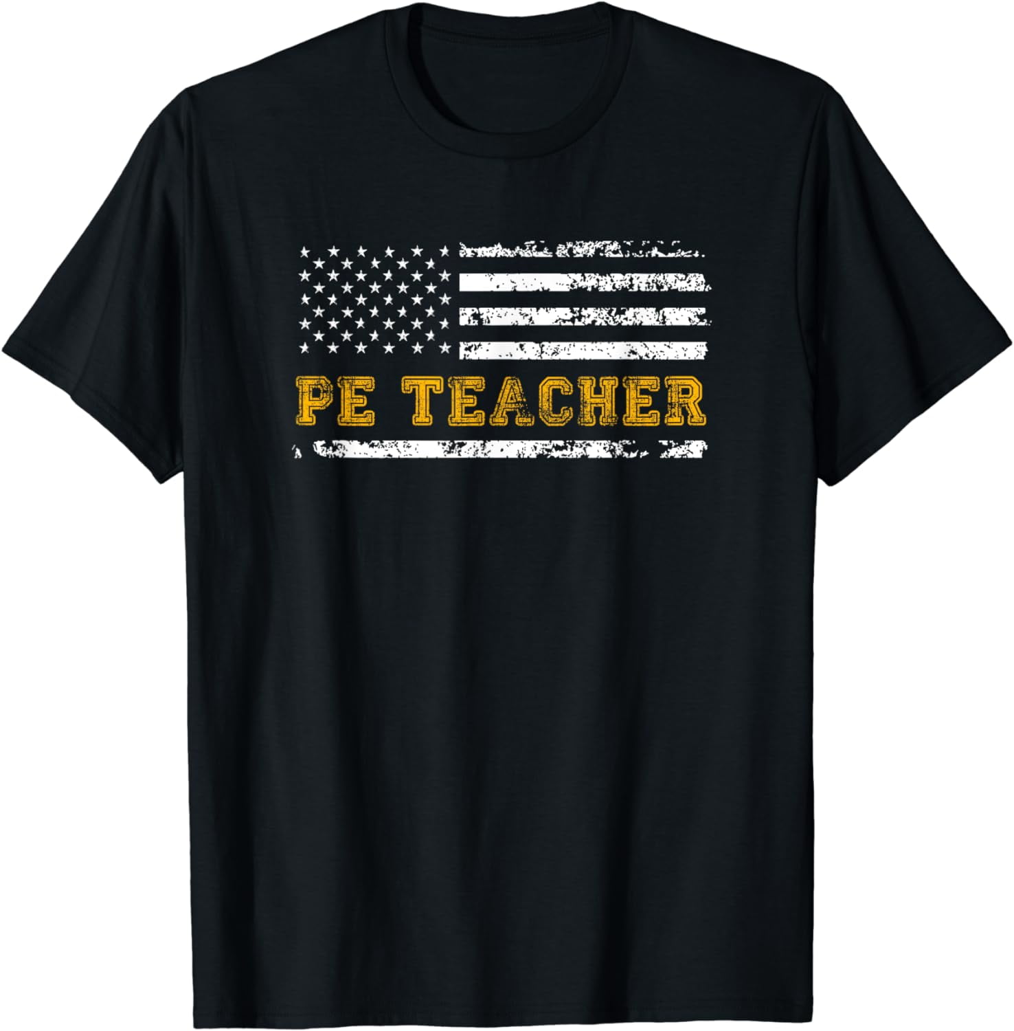 PE Physical Education Teacher - P.E. USA Flag Patriot Coach. T-Shirt ...